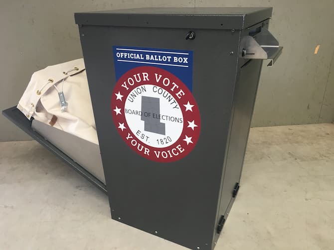 Locking Metal Ballot Box For Voting In 2020 Elections