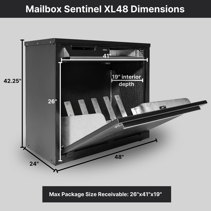 Mailbox Sentinel XL Front Loader - Combination Mail and Package Box
